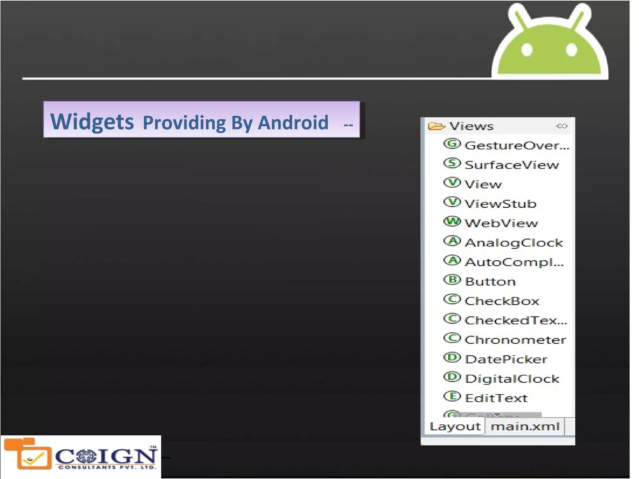 android layouts | PPT
