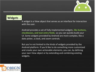 android layouts | PPT