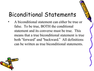 2.2 definitions and biconditionals | PPT