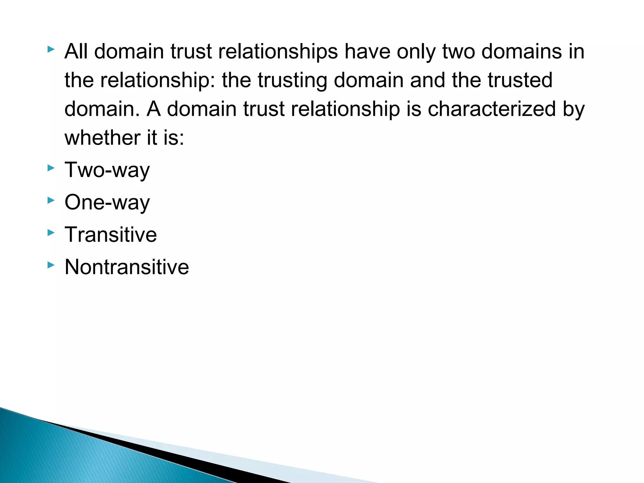 2.2 determining trust relationships | PPT