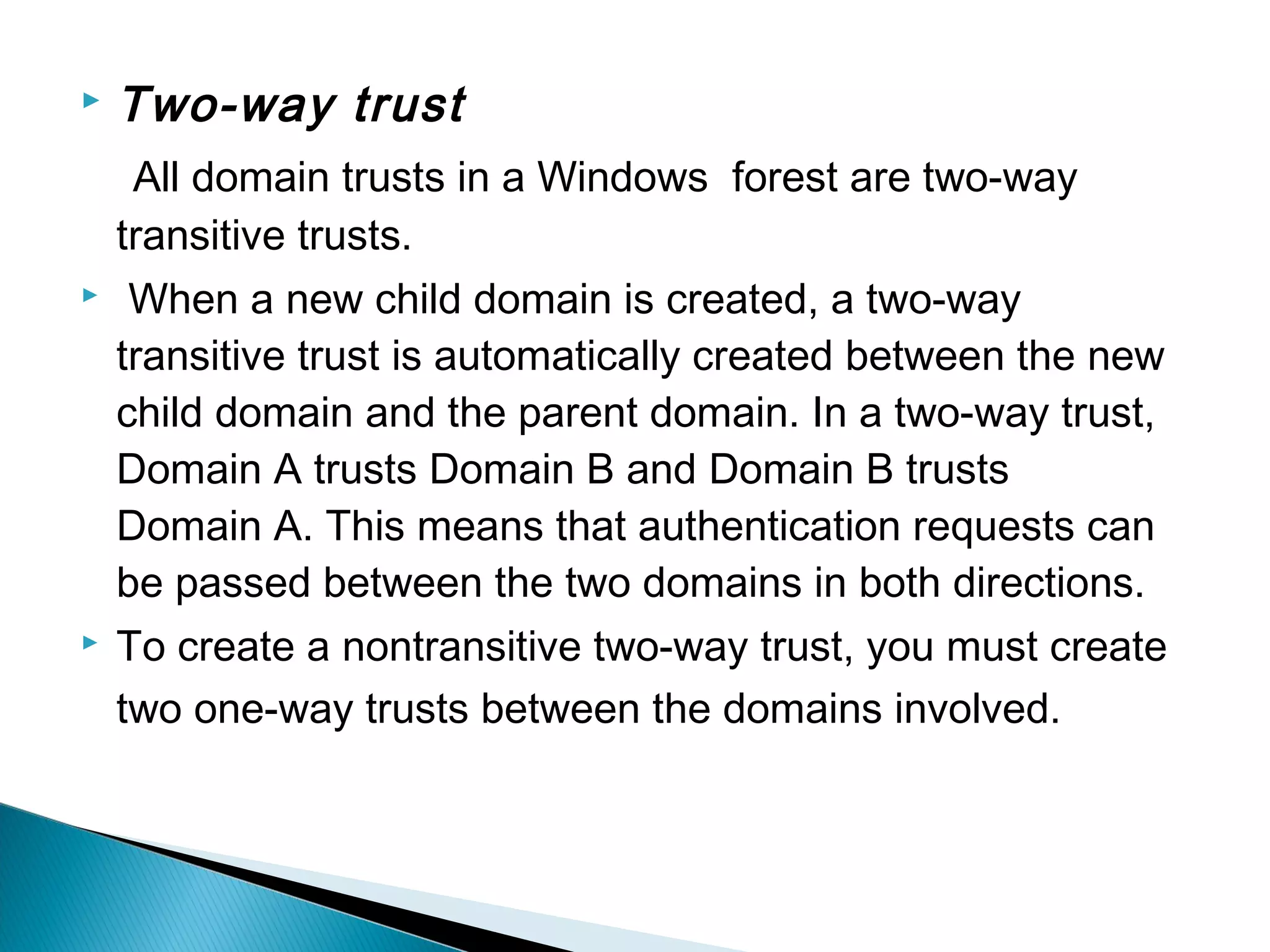 2.2 determining trust relationships | PPT