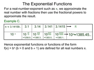 Exponential Tables Of Powers