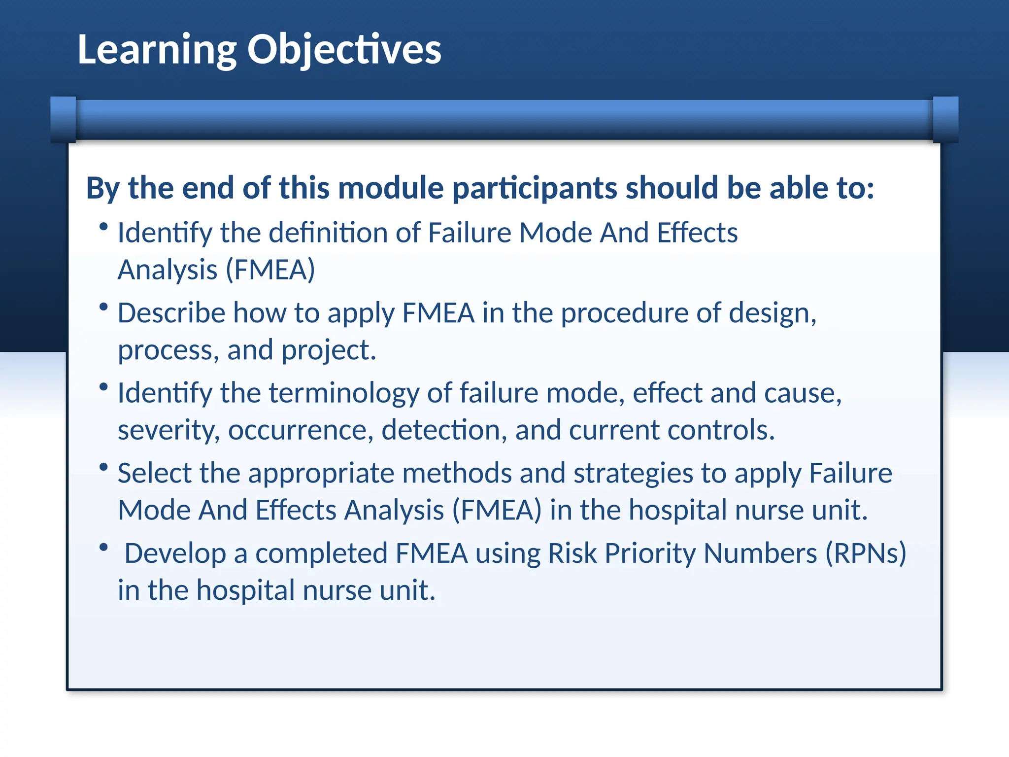 Failure Mode Effects Analysis for healthcare .pptx