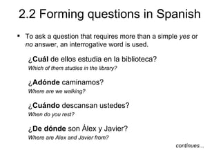 2.2 forming questions | PPT