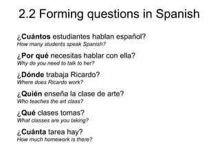 2.2 forming questions | PPT