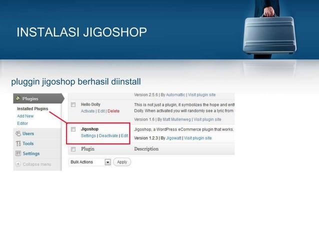 2.2 instalasi jigoshop | PPTX