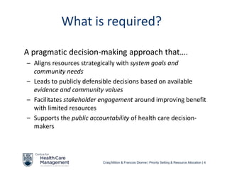 2.2 methods in priority setting (t) | PPTX | Healthcare Industry ...