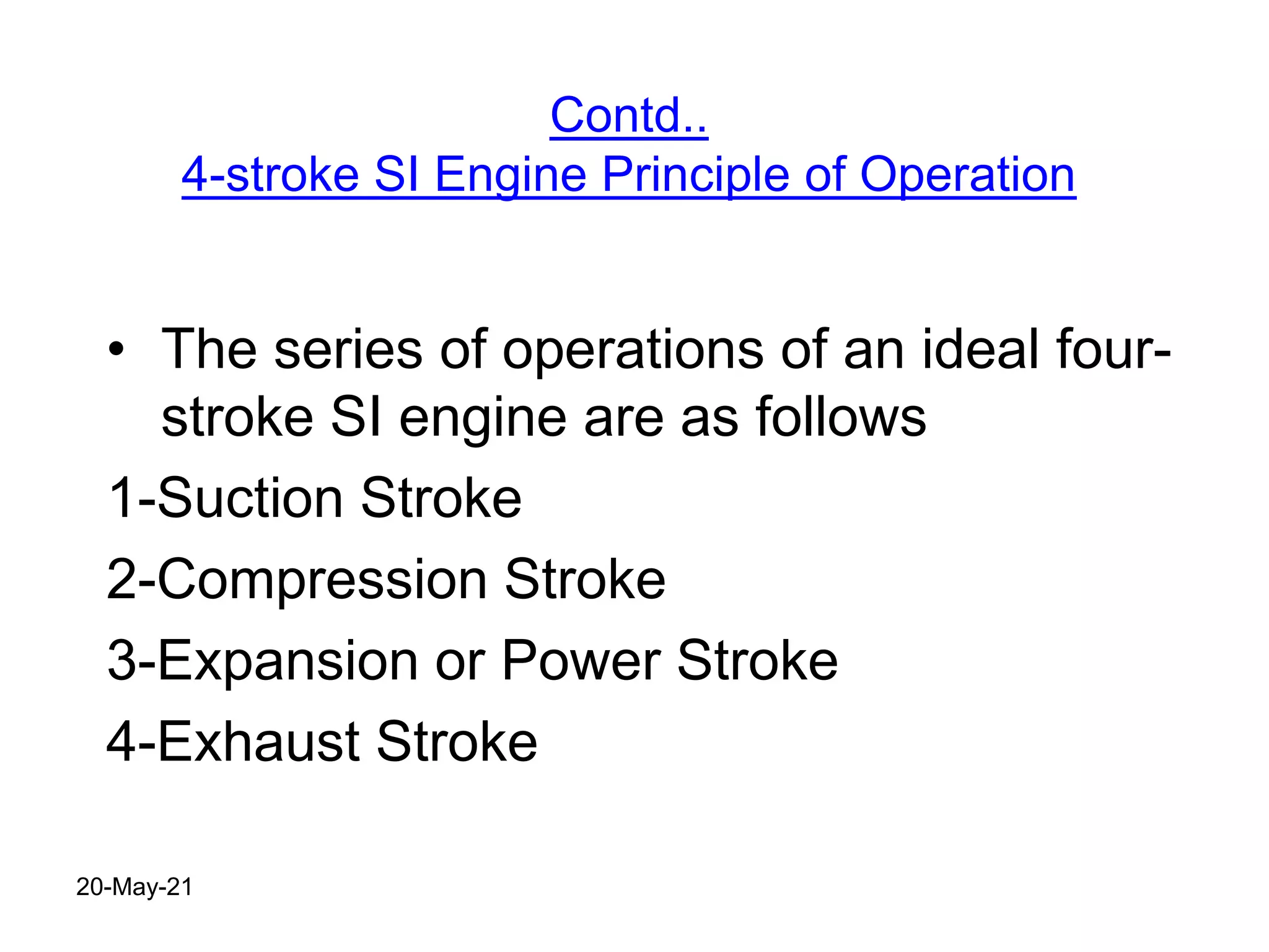 4 stroke engine working principle | PPT