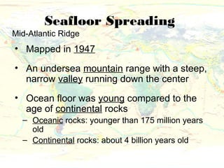 2.2 seafloor spreading | PPT | Geology | Science