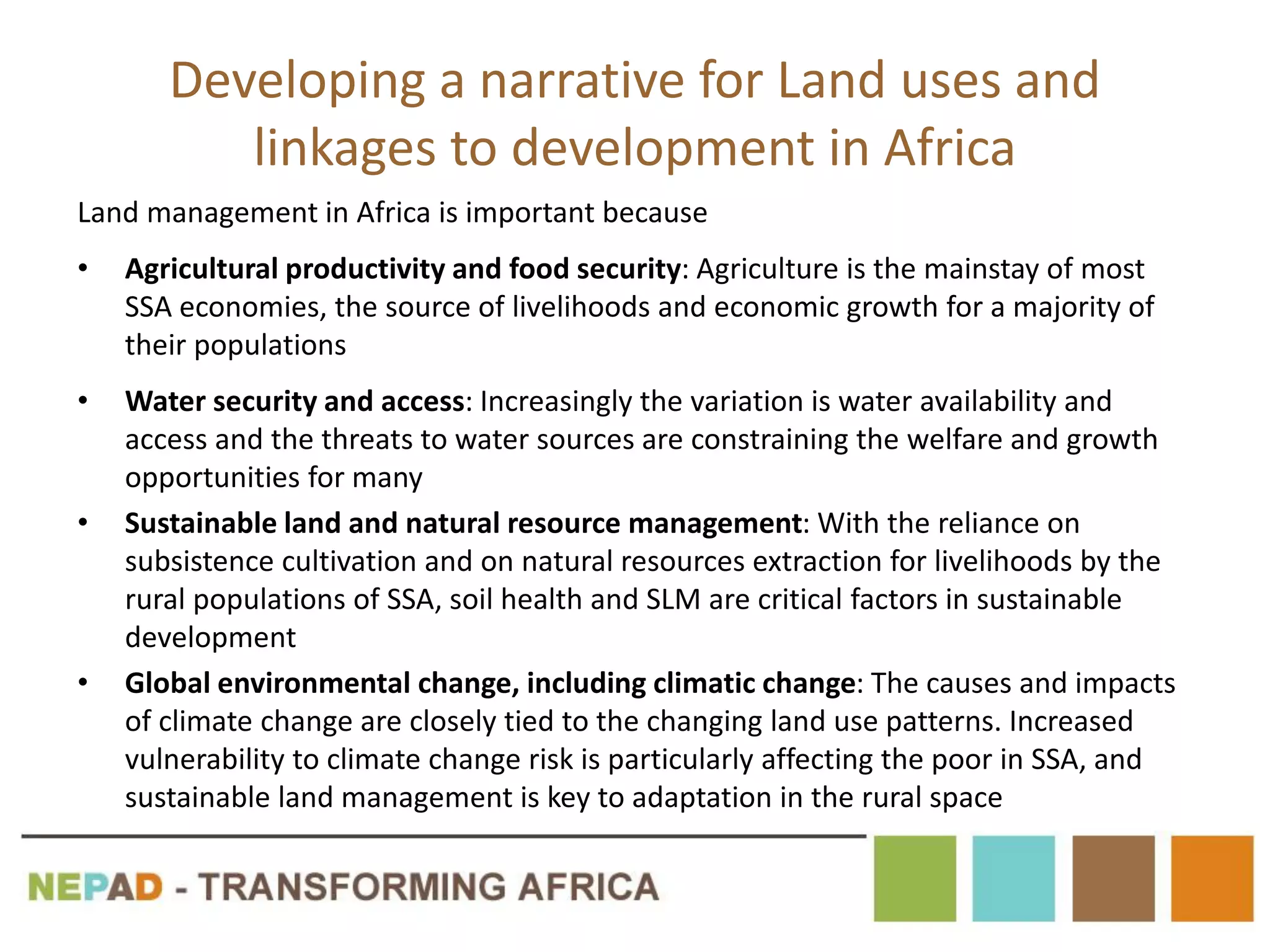 Agricultural Productivity and the issues of land degradation in Africa ...