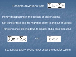 Beyond Bosman | The end of all transfer fees in European football | PDF