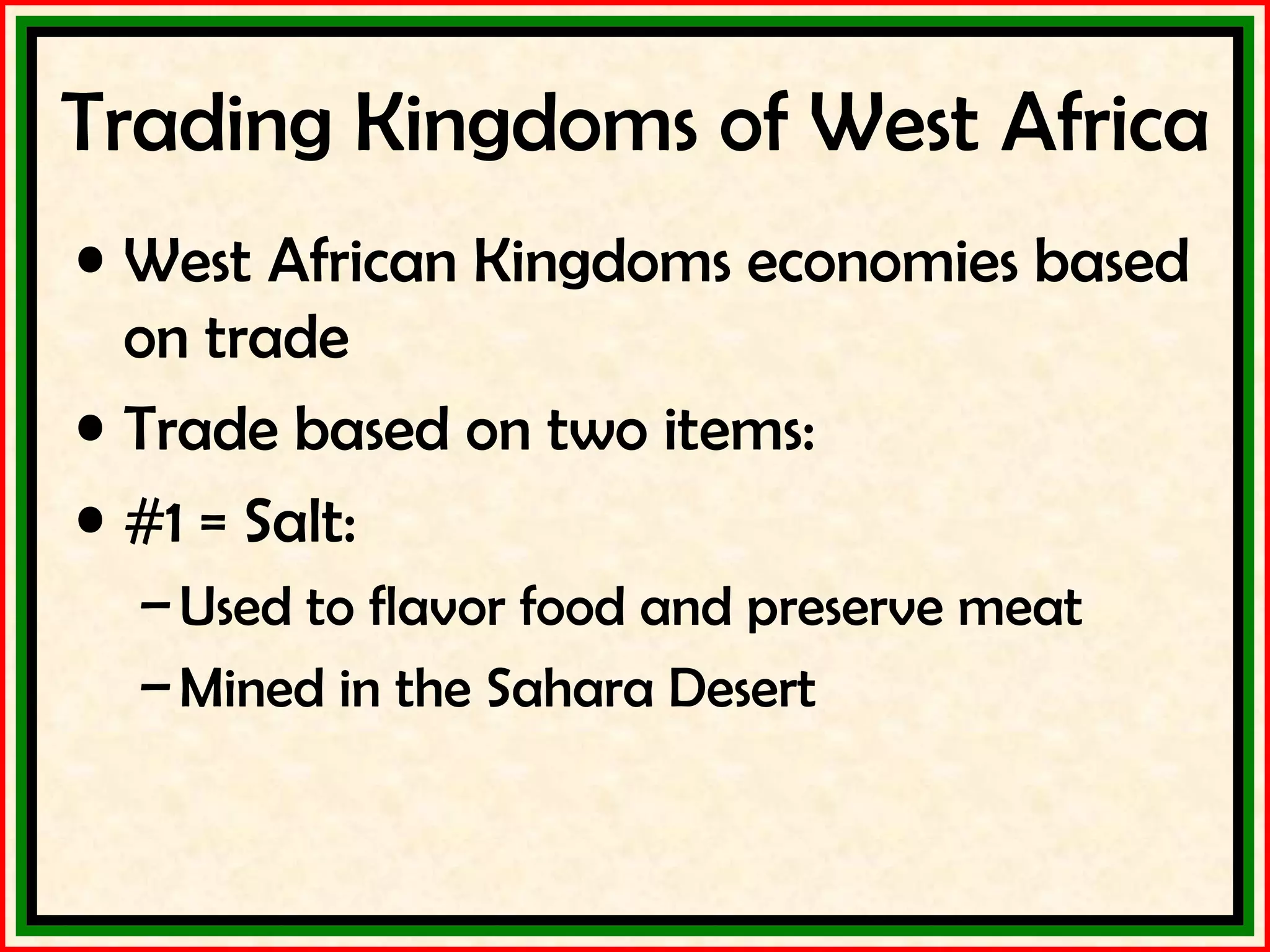 2 2 west african kingdoms | PPT
