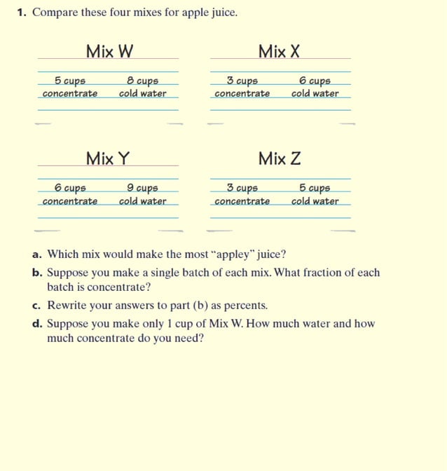 Comparing & Scaling Problem 2.3 | PPT | Food & Drink