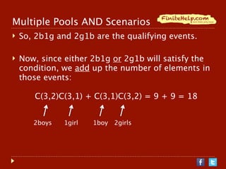 Counting Partitions: Combinations - Finite Math | PPT