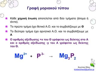 χα π2-3-αρ οξειδ | PPT