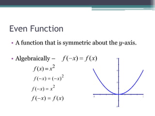 2.3.1 properties of functions | PPTX