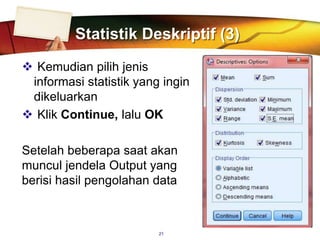 2-3. Pengenalan SPSS dan Deskriptif (1).ppt