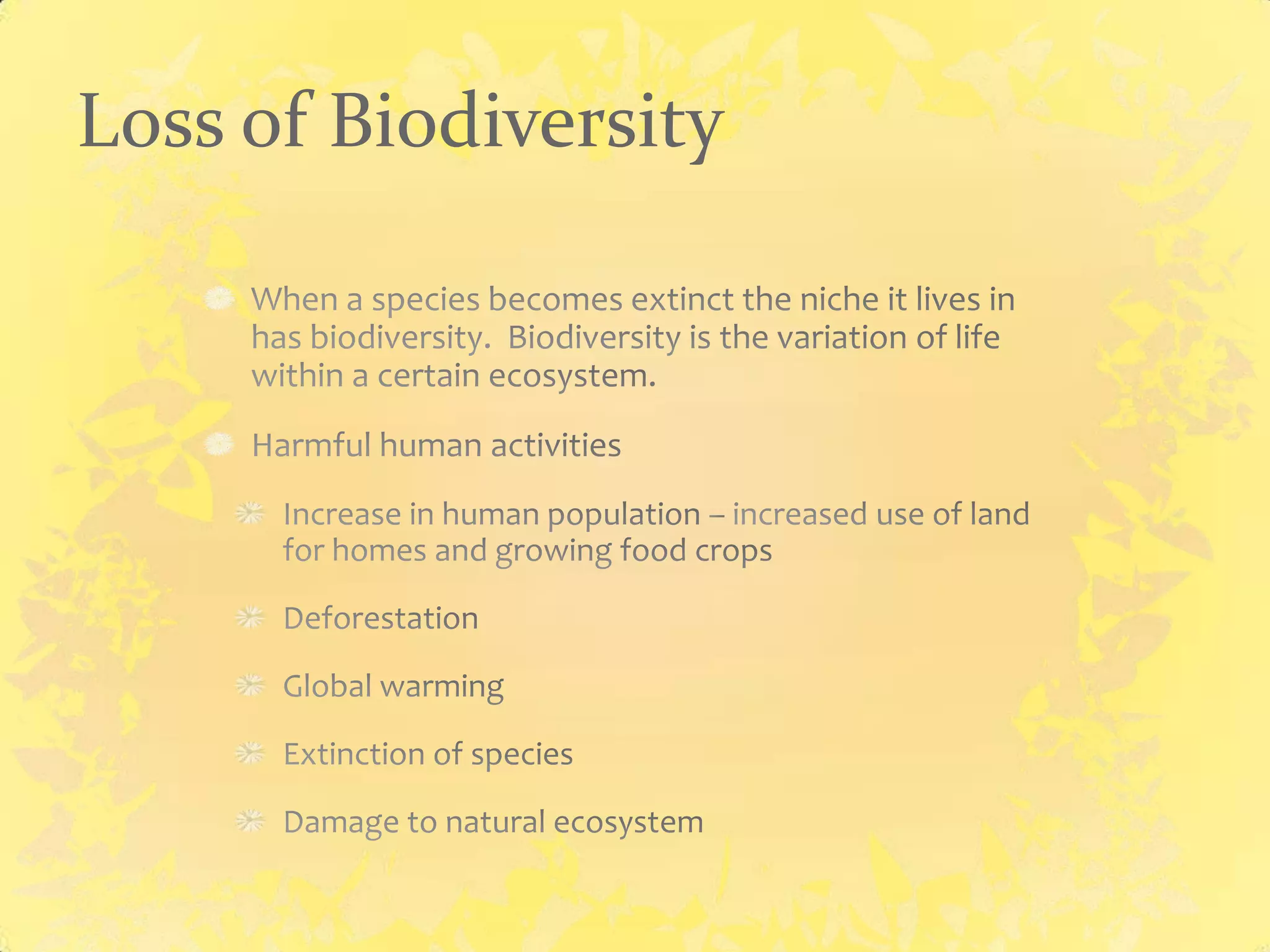 OCR AS Biology Unit 2 Module 3 Extinction + Conservation | PPT