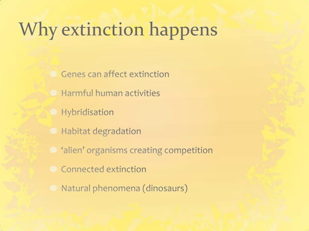 OCR AS Biology Unit 2 Module 3 Extinction + Conservation | PPT