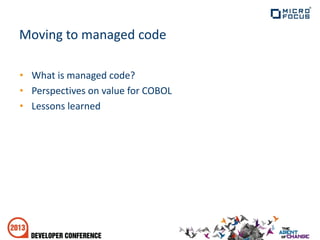 2.3 (Architecture) Moving to Managed Code | PDF