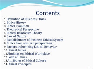 Ethics History, Ethics History, Theoratical Perspective | PPT