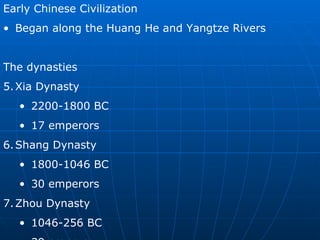 2.3 & 2.4 indus valley and early china | PPT