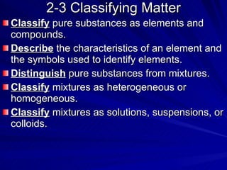 2-3 Classifying Matter | PPT