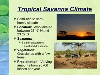 2-3 Climate Zones & Vegetation | PPT