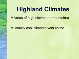 2-3 Climate Zones & Vegetation | PPT