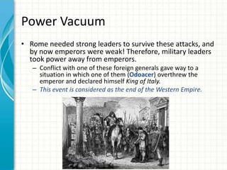 Decline of the Roman Empire | PPTX