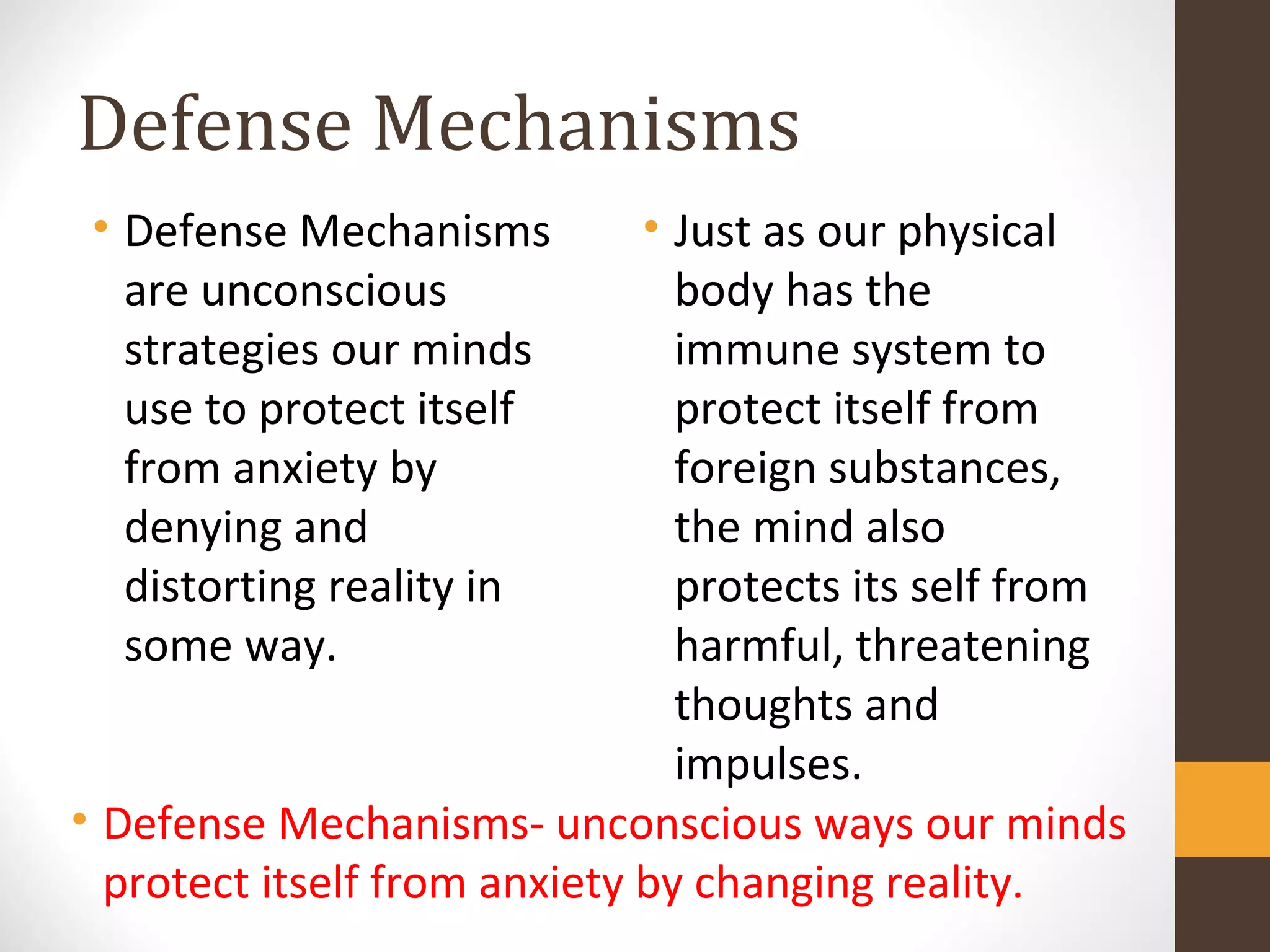 2 3 defense mechanisms | PPT