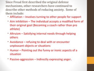 2 3 defense mechanisms | PPT