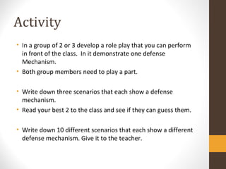 2 3 defense mechanisms | PPT