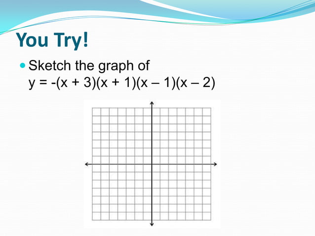 2 3 graphing polynomials | PPT