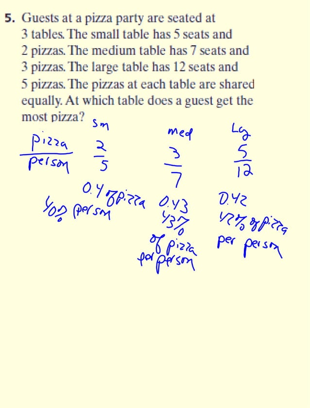 Comparing & Scaling Problem 2 3 Hex Wrap Up | PDF