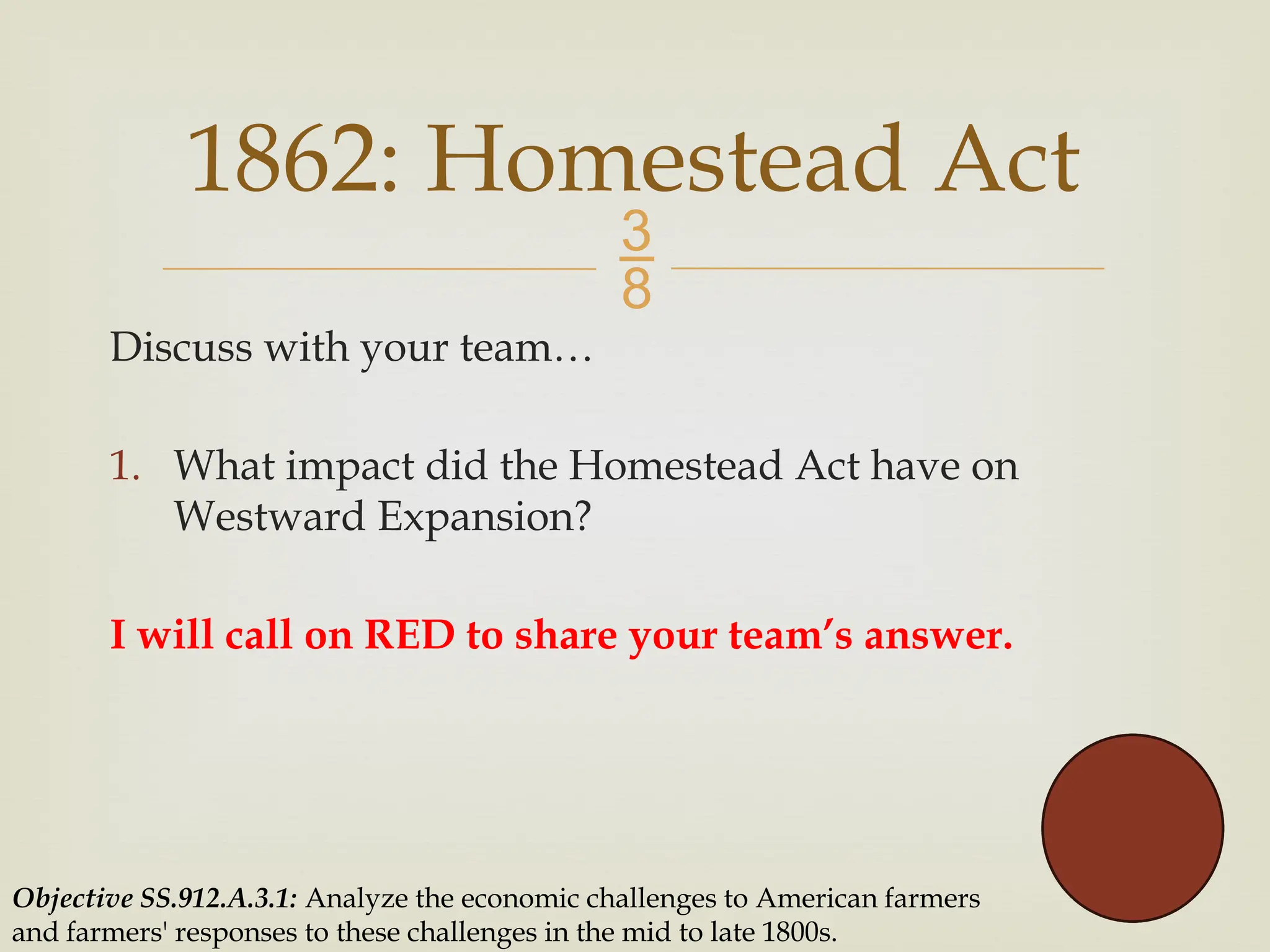 Homestead Act - US History (Activity 2-3) | PPTX