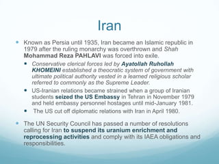 Modern Geo of The Middle East | PPT