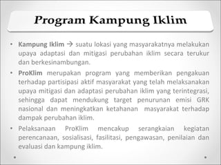 2 3 proklim-pengelolaan-sdh-berbasis-masyarakat | PPT
