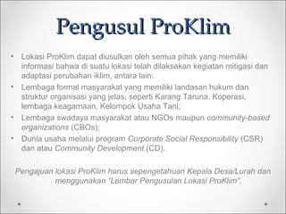 2 3 proklim-pengelolaan-sdh-berbasis-masyarakat | PPT