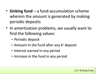 2 3sinkingfunds-110921085502-phpapp02 | PPT