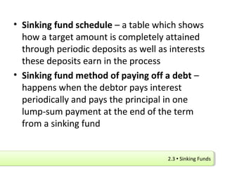 2 3sinkingfunds-110921085502-phpapp02 | PPT