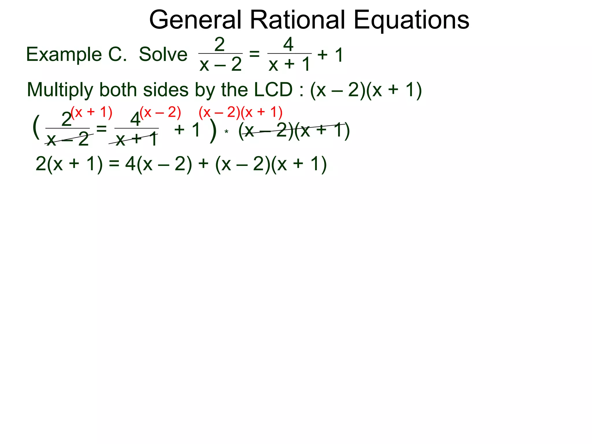 2 4 solving rational equations | PPTX