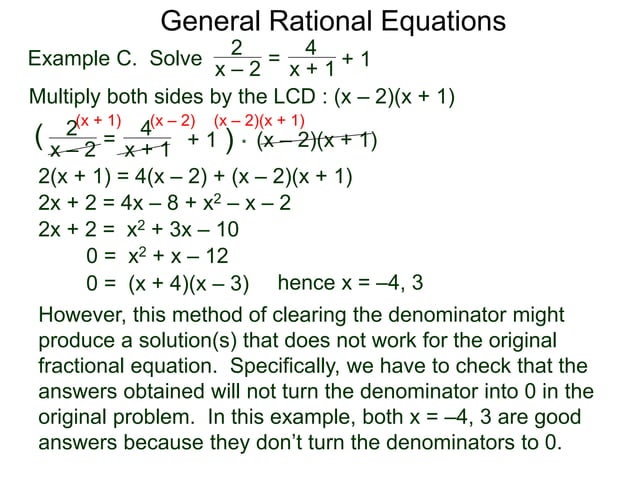 2 4 solving rational equations | PPT | Free Download