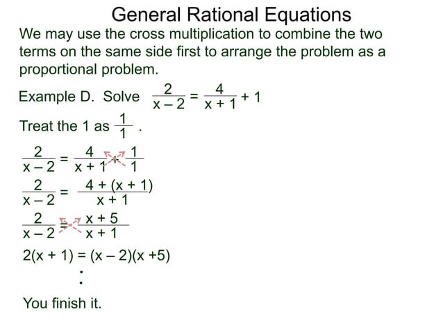 2 4 solving rational equations | PPT