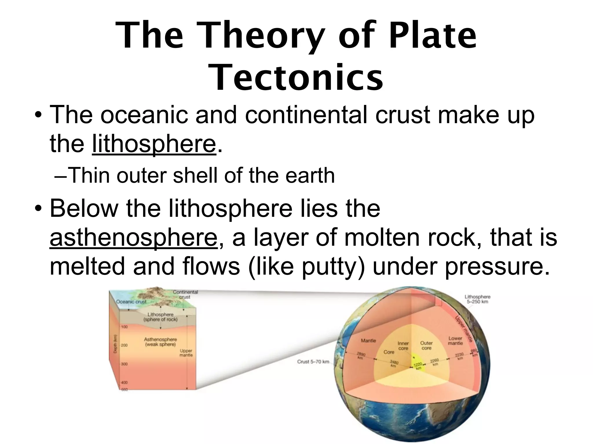 2.3 theory of plate tectonics | KEY