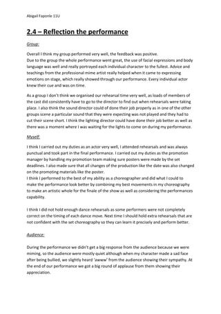 2.4 reflection on performance | DOCX