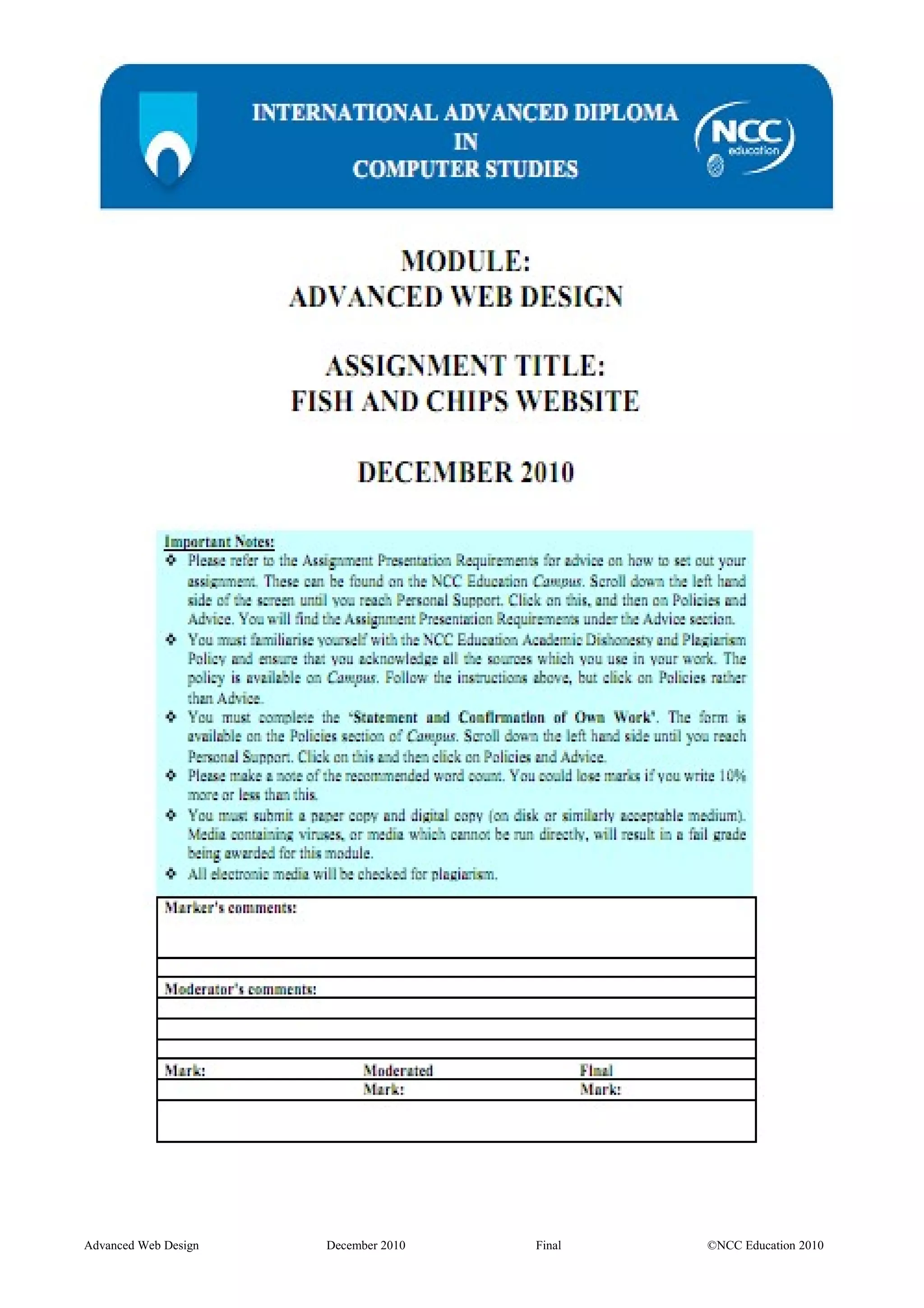 Advance web Design | PDF