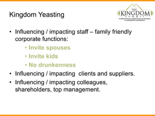 Building an Organisation / Enterprise for Kingdom Impact by Andre Baard ...