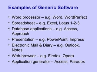 generic software | PPT
