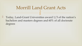 Morrill Land Grant Act and Farming Tech - US History | PPTX